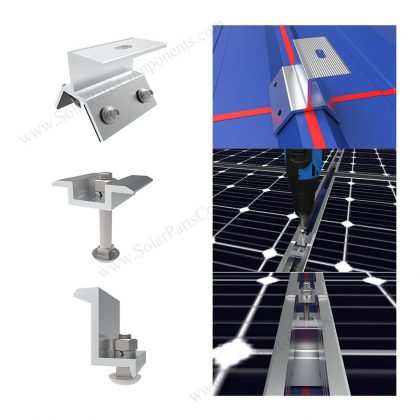 Solar metal roof mounting system with rail-less clamp,SPC-RF-CK05-HR