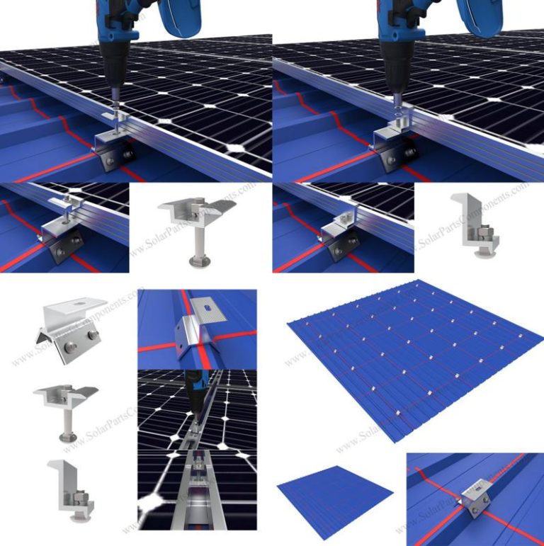 Solar metal roof mounting system with rail-less clamp,SPC-RF-CK05-HR