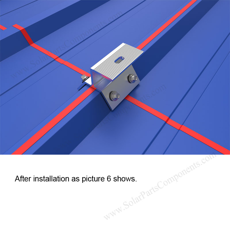 Installation instructions for trapezoidal roof clamp,SPC-CK-05