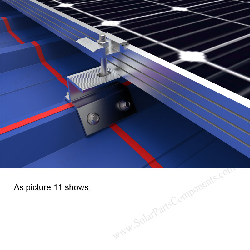 Installation instructions for trapezoidal roof clamp,SPC-CK-05