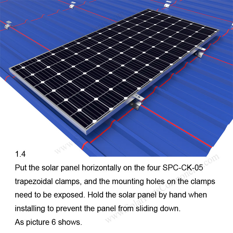 Solar metal roof mounting system manual, SPC-RF-CK05-HR