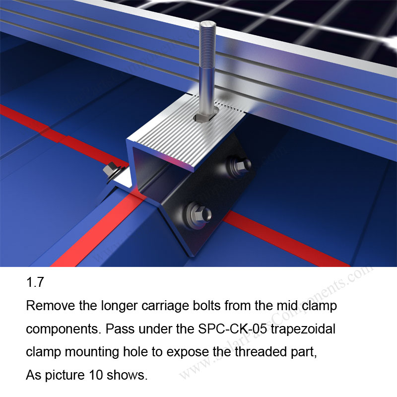 Solar metal roof mounting system manual, SPC-RF-CK05-HR