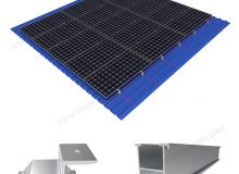 BIPV roof mounting system with solar panels