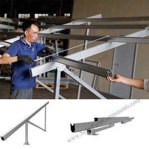 Solar panel ground mount kit for landscape array,SPC-GA-4H-N