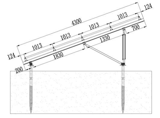 Solar ground mounting structure quick install instruction, SPC-GA20-4H-CA