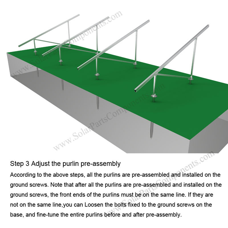 Solar ground mounting structure Installation instruction,SPC-GA20-4H-CN