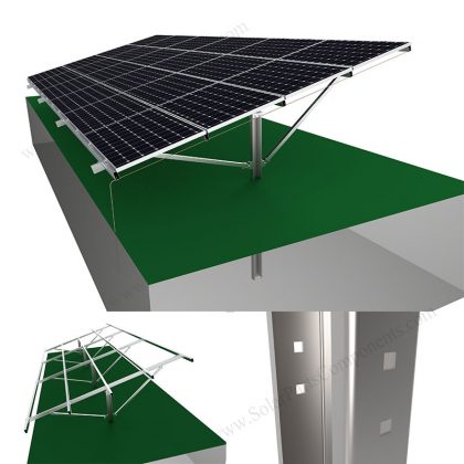 solar pillar ground mounting system, HDG pile ground racks.