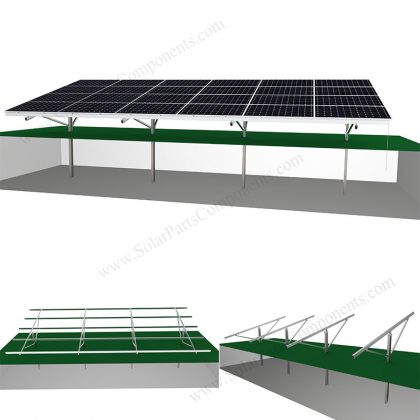 solar pillar ground mounting system, HDG pile ground racks.