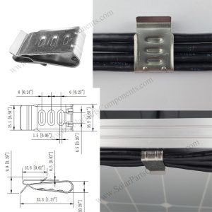 Solar PV cable clips, stainless steel made, SPC-PV-CC07