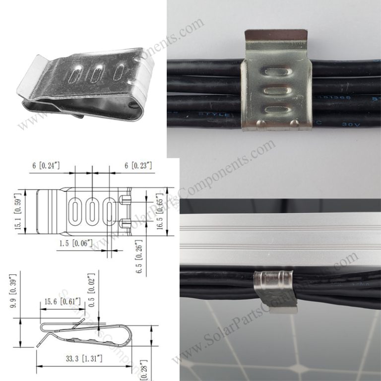 Solar PV cable clips, stainless steel made, SPC-PV-CC07
