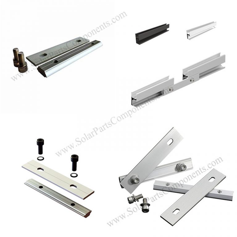 Solar rail splice join two mounting rails for mouting racks