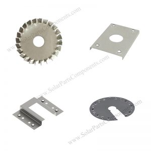 Customized solar grounding clips for mounting system