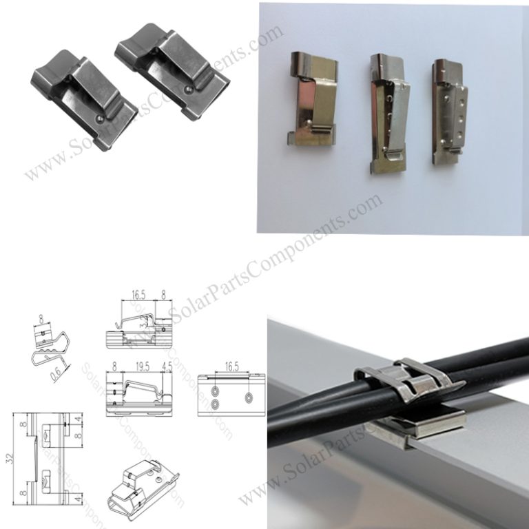 2 Wire 90° PV clips, 304 Stainless Steel, SPC-PV-CC10