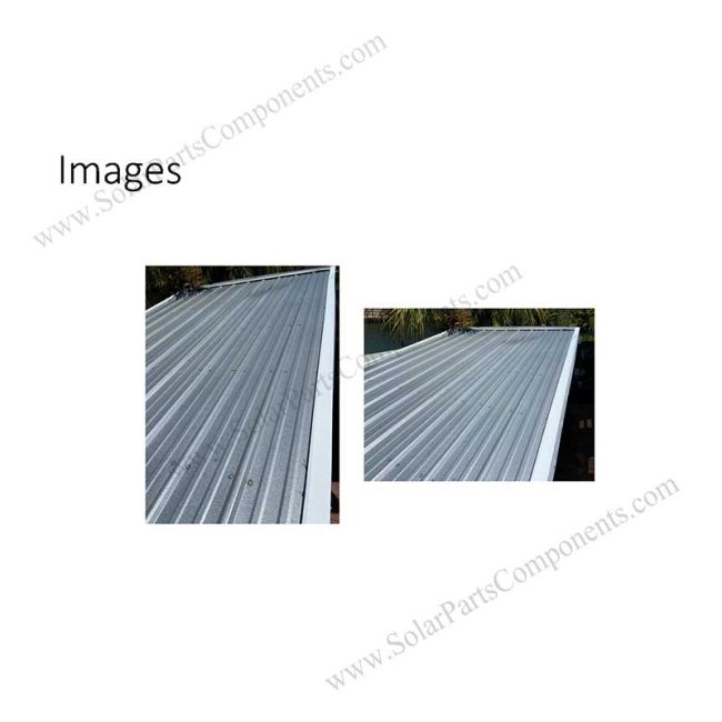 Rail-less solar mounting system for metal roof project
