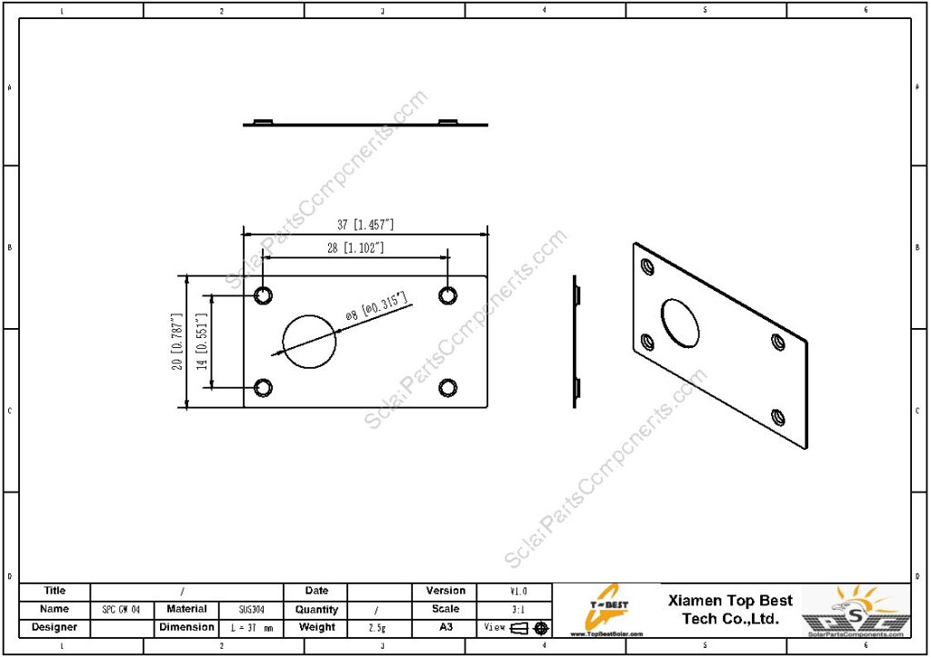 Solar earth clamps SUS304 good corrosion resistance