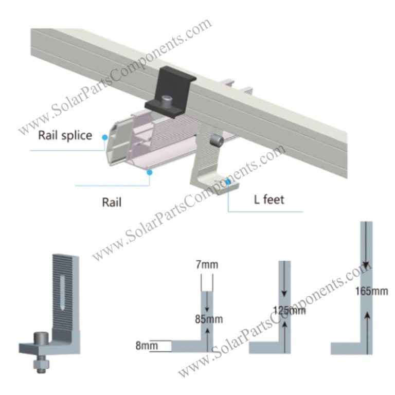 Solar L brackets SPC-CK-10 good materail of aluminum