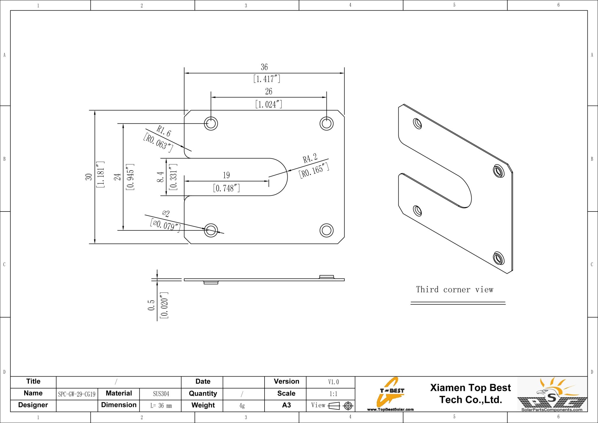 solar electrical earthing clips SPC-GW-29 good quality