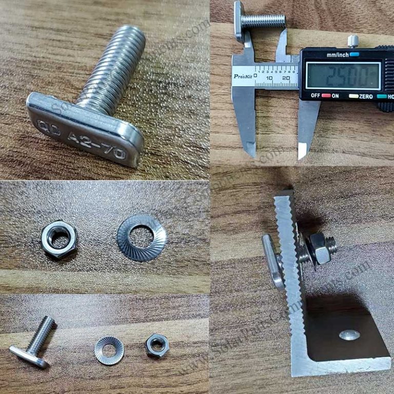 T bolts for solar panel stainless steel wholesale