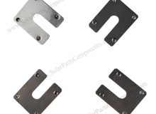 Ground earthling clips for solar panel