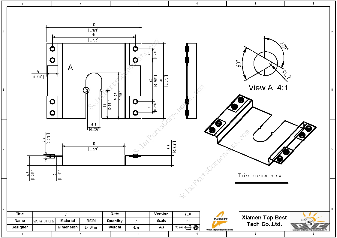 Grounding Clips for Solar Panel SUS304 factory direct