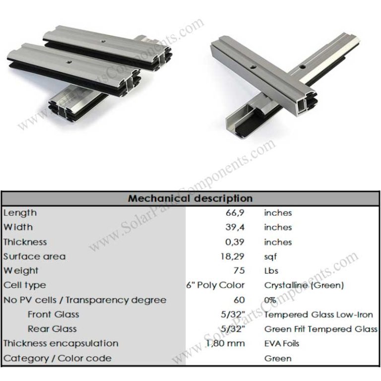 frameless module clamps compatible for bifacial solar panels