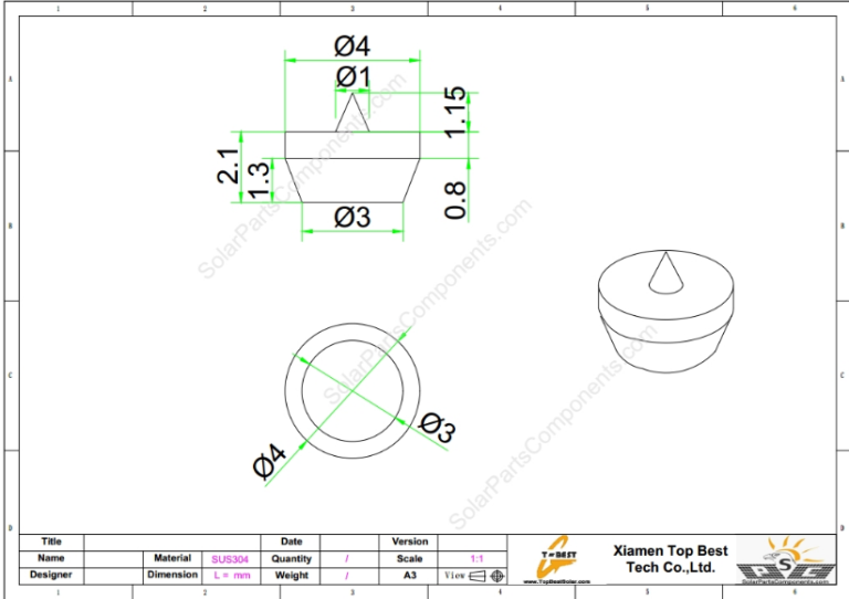 Solar Clamp Pin for grounding, factory direct.