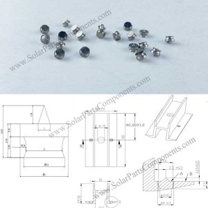 Solar Clamp Pin for grounding, factory direct.