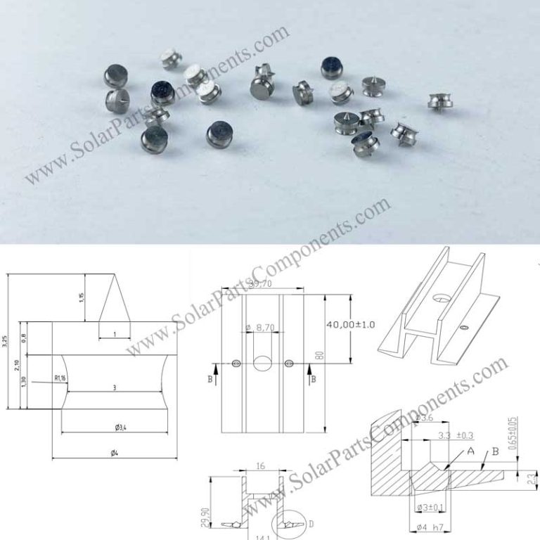 Solar Clamp Pin for grounding, factory direct.