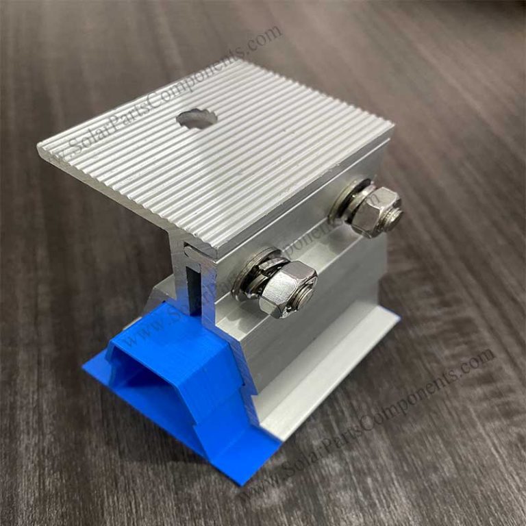 Rib metal roof clamp, aluminum alloy, anti-slip.