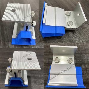 Rib metal roof clamp, aluminum alloy, anti-slip.
