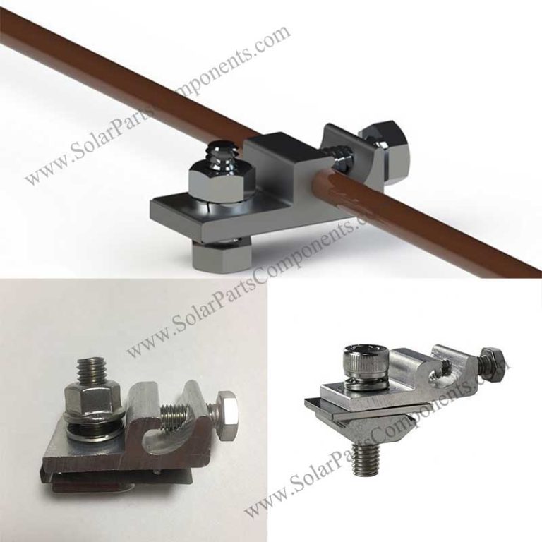 Solar PV earthing lug, aluminum alloy.