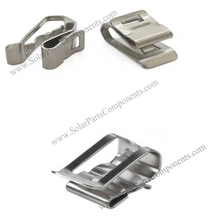 Cable clips for solar panels, SUS 304, Strong corrosion resistance.