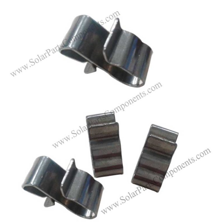2 wires cable clip for PV, stainless steel, 2 wire management.
