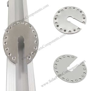 Round solar panel grounding clips, good electrical conductivity.