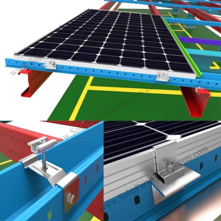 BIPV Waterproof Solar Carport with steel made