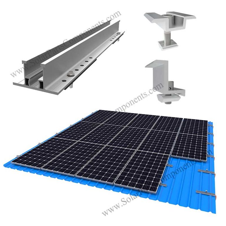 Trapezoidal sheet metal rail, AL6005-T5 material, high availability.