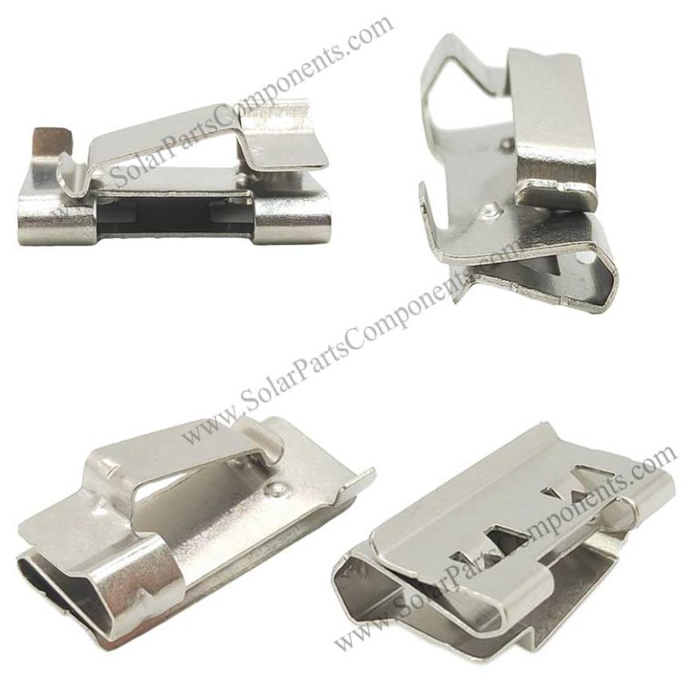 Solar 90° solar cable clips made of SUS 304 with good conductive.
