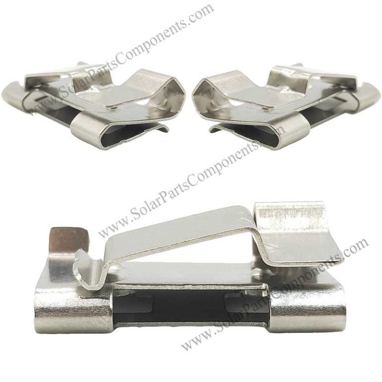 Solar 90° solar cable clips made of SUS 304 with good conductive.