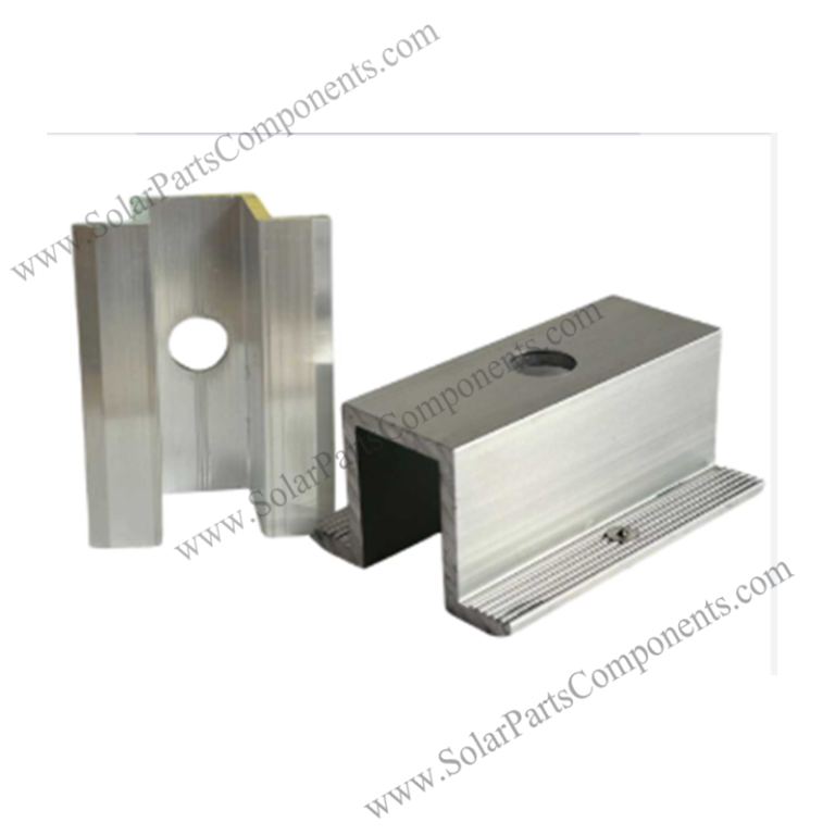 Solar panel mid clamps with earth, cable clipless.