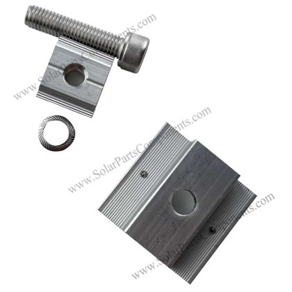 Solar panel mid clamps with earth, cable clipless.