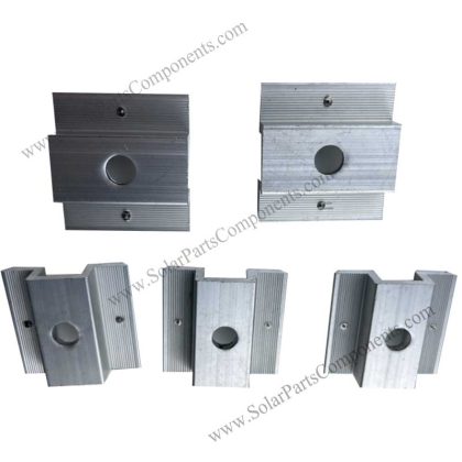 Solar panel mid clamps with earth, cable clipless.