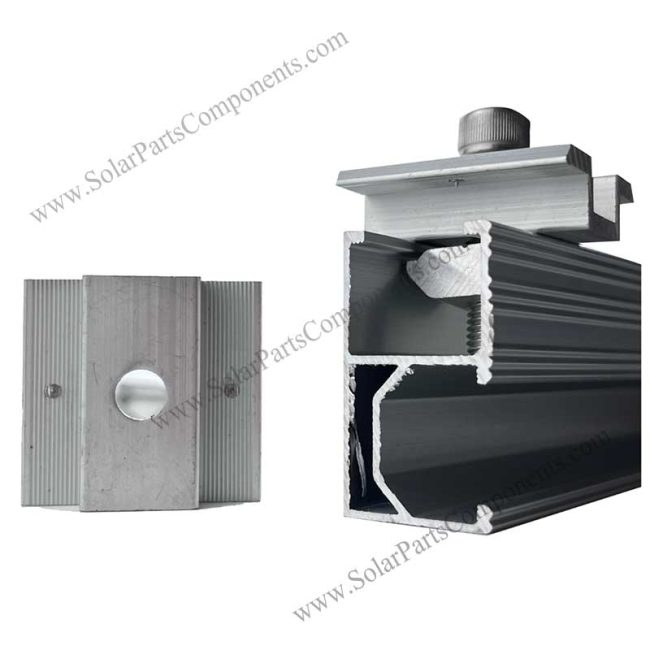 Solar panel mid clamps with earth, cable clipless.