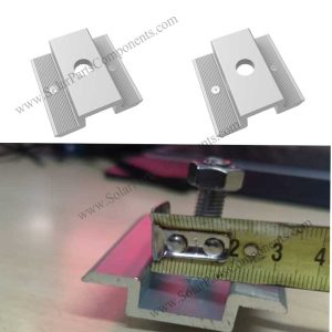 Solar panel mid clamps with earth, cable clipless.