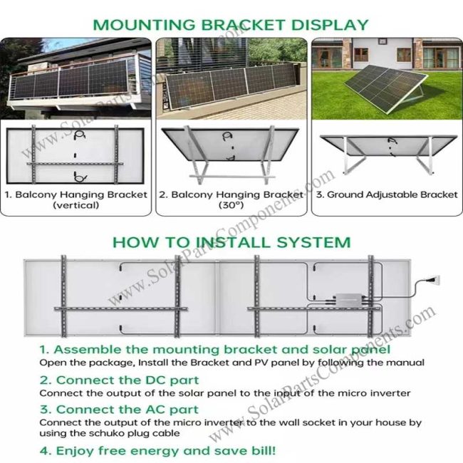 Complete Balcony solar system Kits
