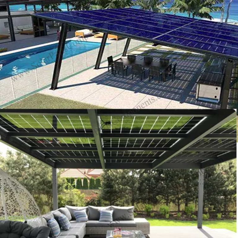 Solar pergola system