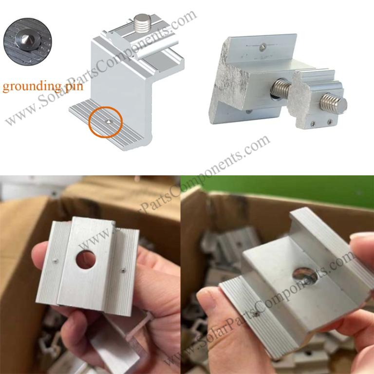 solar grounding pin, replacing solar grounding clip.