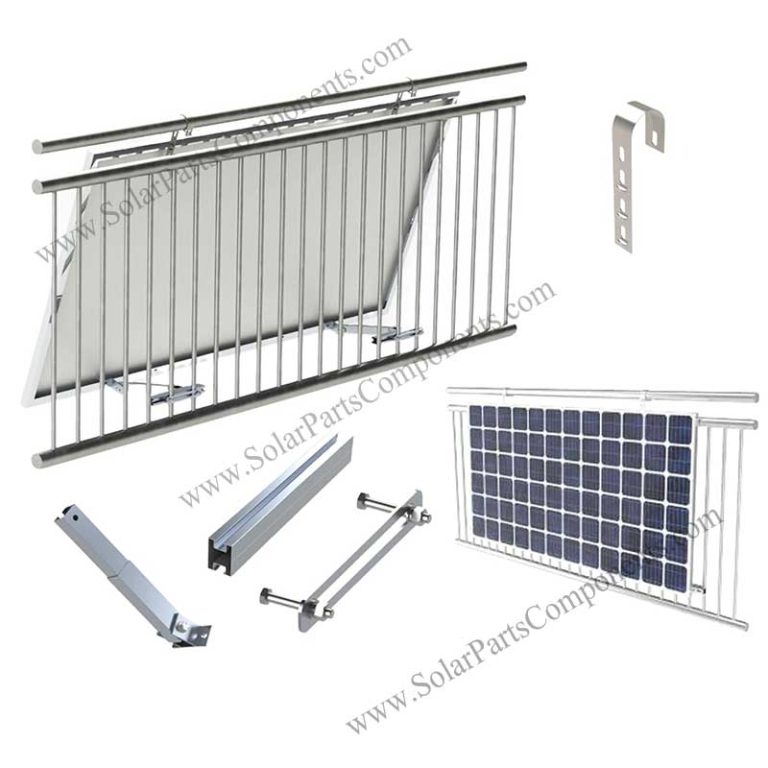 solar panel balcony mount, adjustable, aluminum alloy.