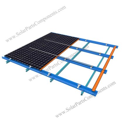 Waterproof structure for bifacial fameless solar panels