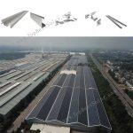 Waterproof structure for bifacial fameless solar panels