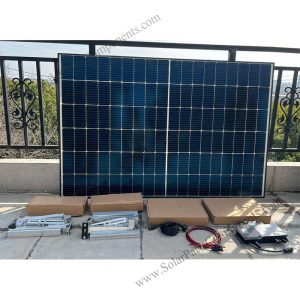 Balcony adjustable solar racking kit